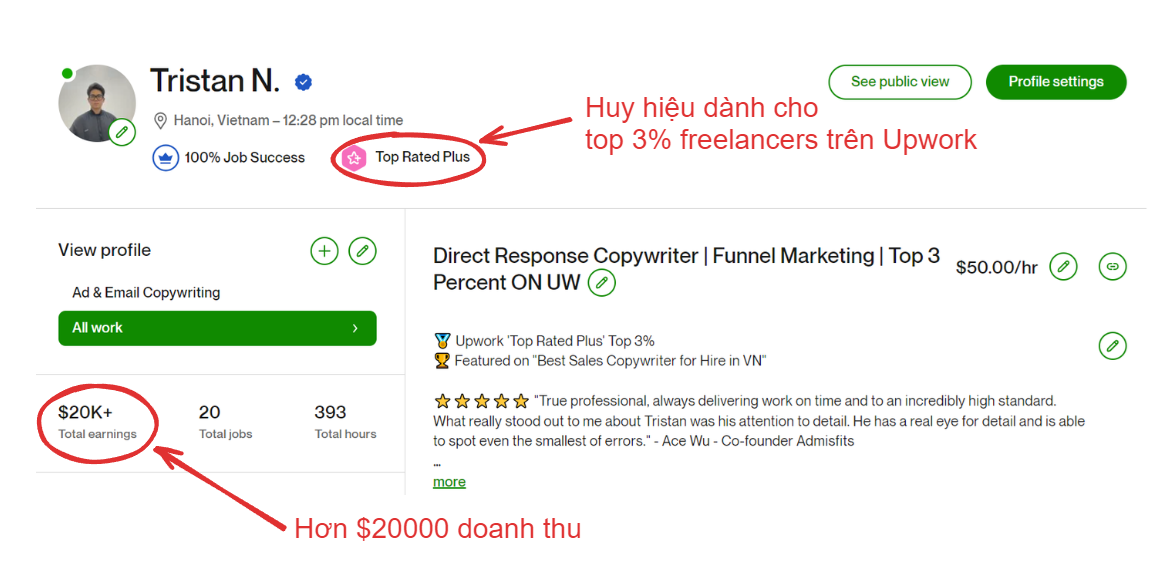 (1) Upwork Conqueror 2025 – Studious